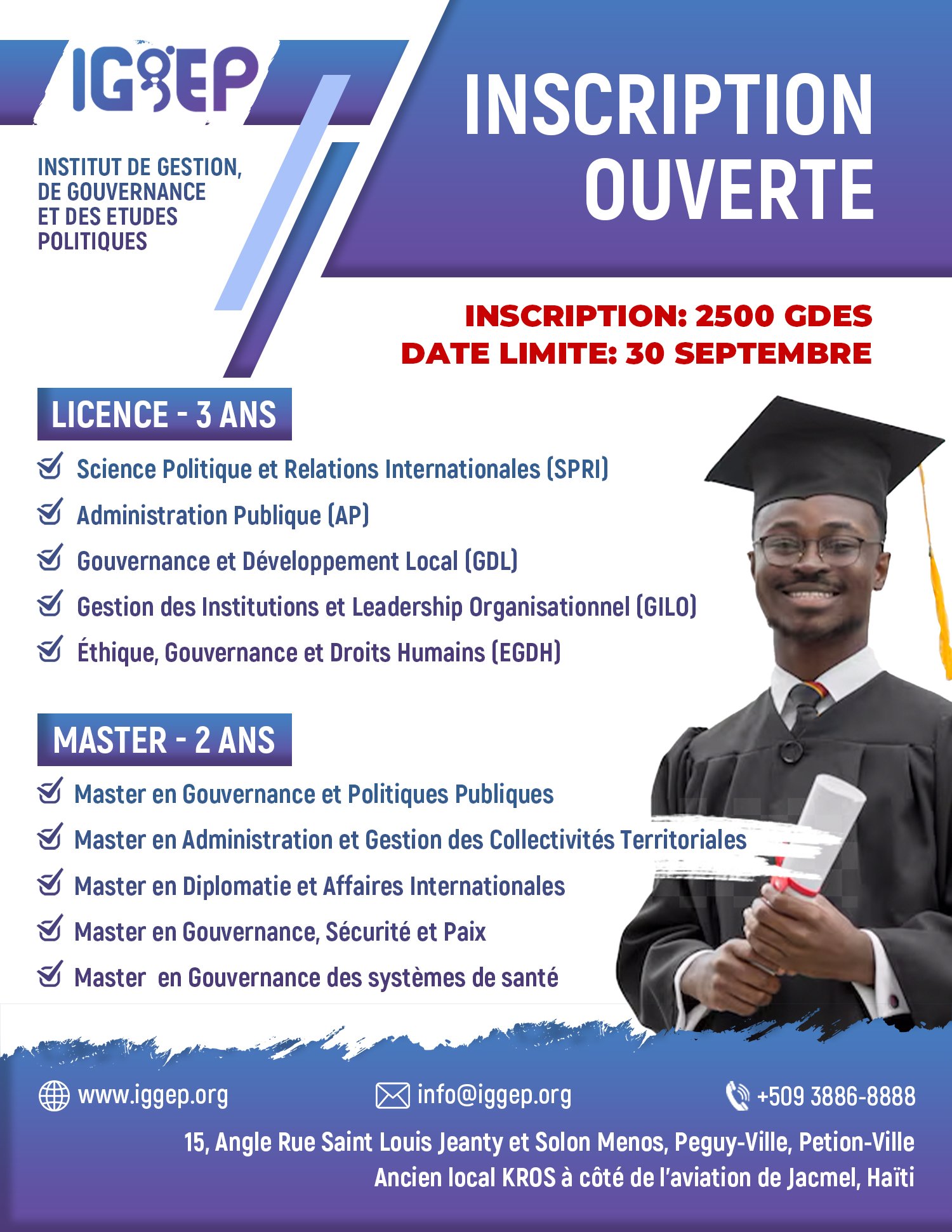 IGGEP | Institut de Gestion, Gouvernance et Etudes Politiques
